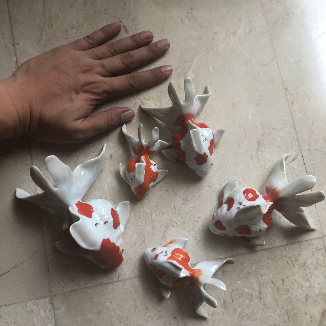 Vintage goldfish porcelain display, Hobbies & Toys, Memorabilia ...