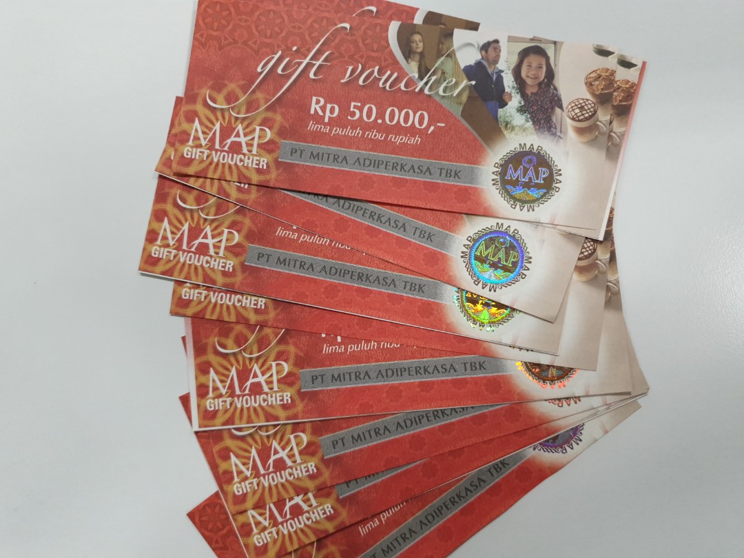 Voucher MAP, Tiket & Voucher, Kartu Hadiah & Voucher di Carousell