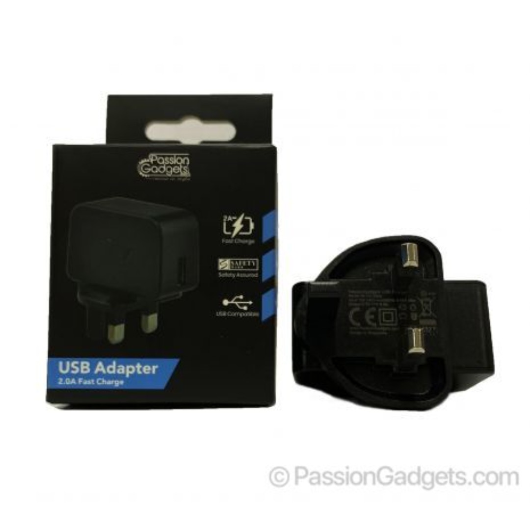 3 Pin 5v 2A PG Single USB Wall Charger Safety Mark Approved, Mobile ...