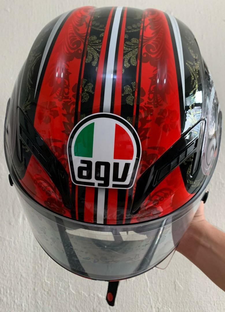 Agv Grid Stigma, Motorcycles, Motorcycle Apparel on Carousell