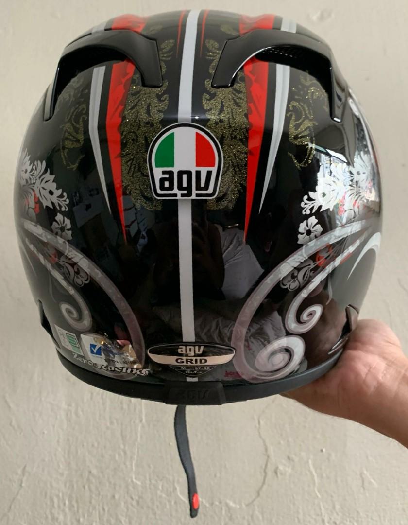Agv Grid Stigma, Motorcycles, Motorcycle Apparel on Carousell