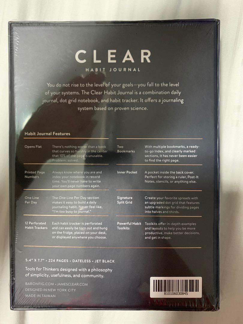 Clear Habit Journal (James Clear x Baron Fig), Hobbies & Toys ...
