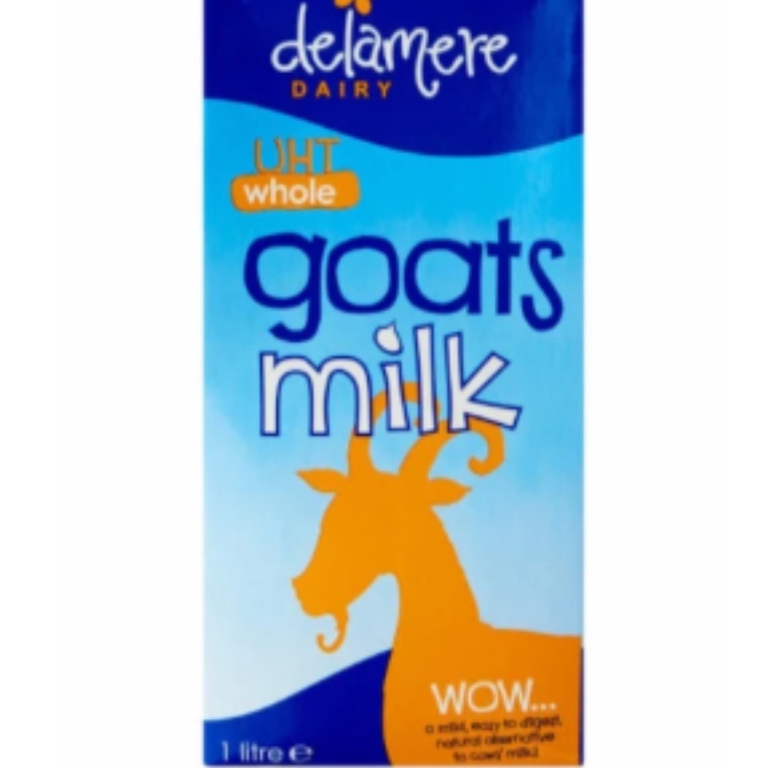 Delamere Dairy Whole UHT Goats Milk 33oz (1L), Pet Supplies, Pet Food ...