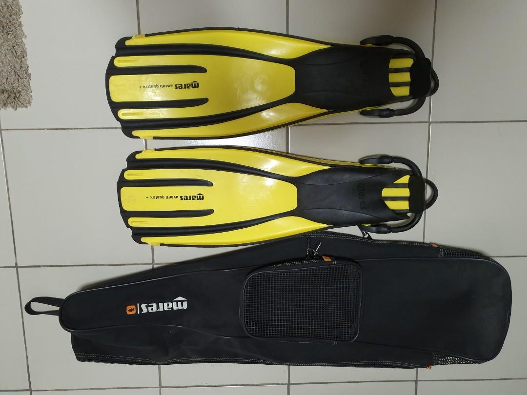 Diving Fins & fin bag, Sports Equipment, Sports & Games, Water Sports ...
