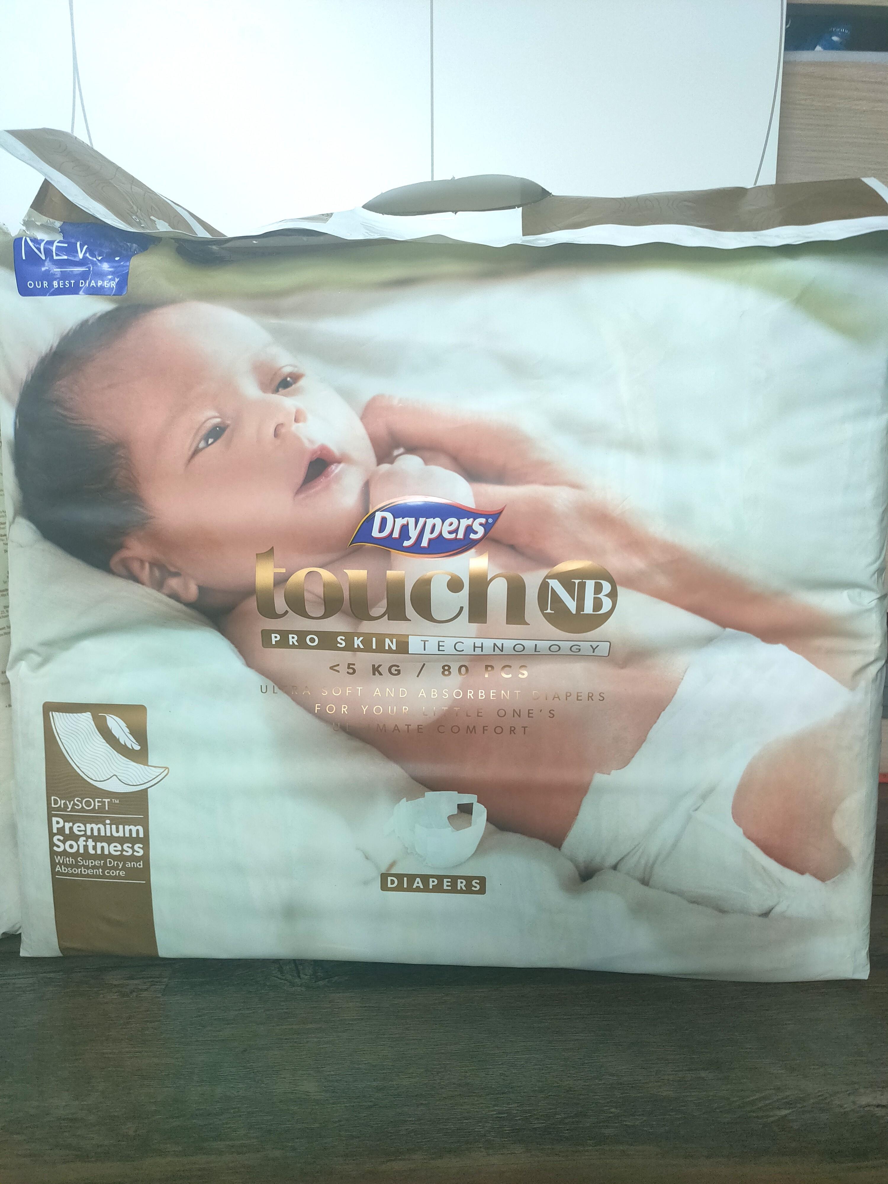 Drypers Touch NB, Babies & Kids, Bathing & Changing, Diapers & Baby ...