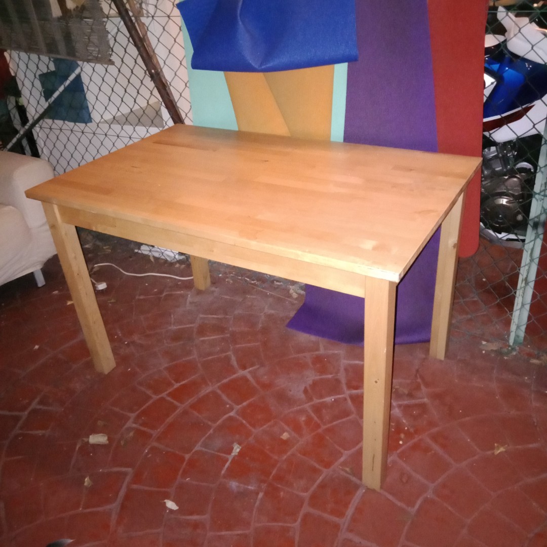 Free Ikea wooden table, Furniture & Home Living, Furniture, Tables ...