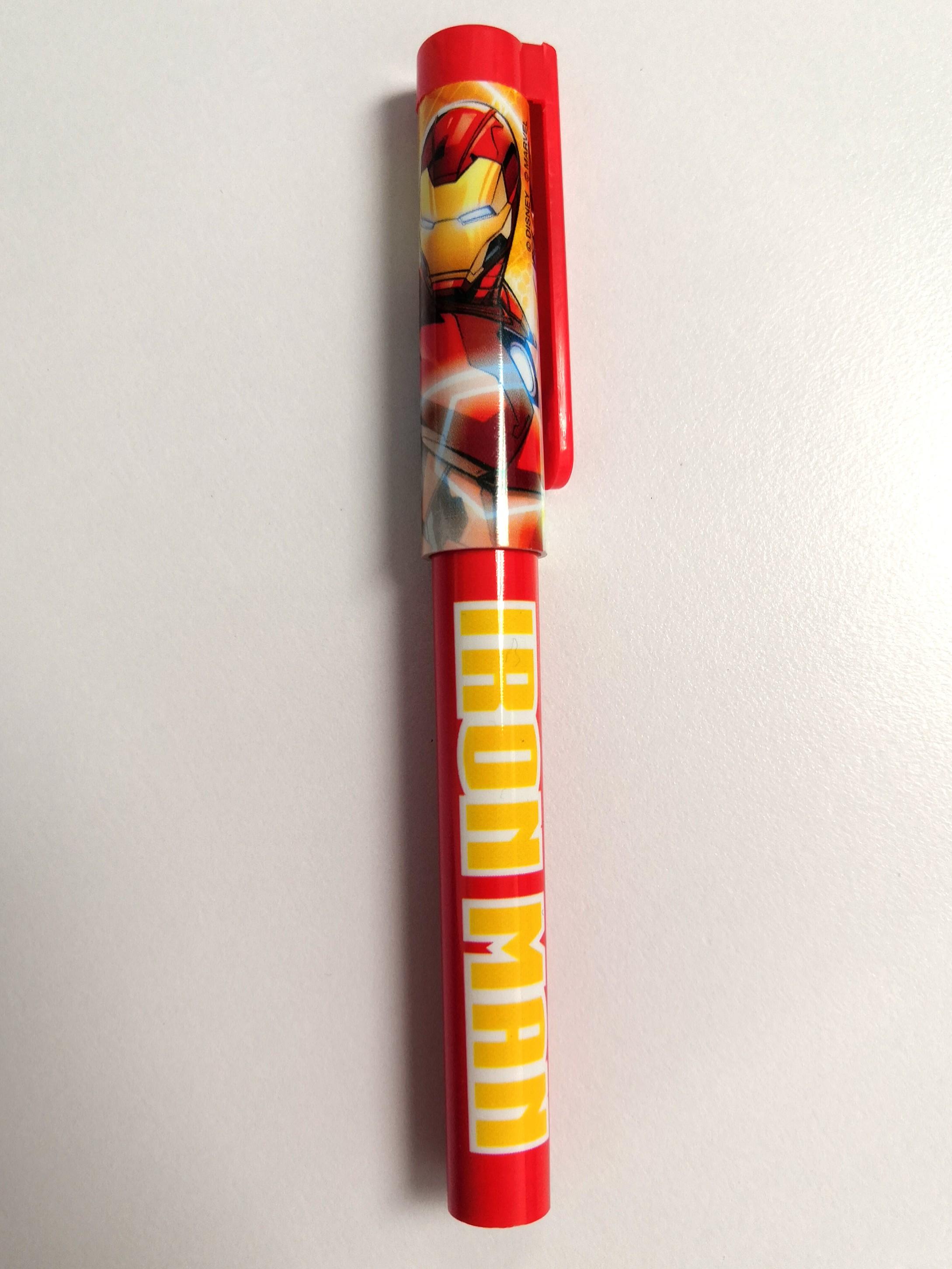Hong Kong Disneyland Iron Man Pen - Blue, Hobbies & Toys, Stationery ...