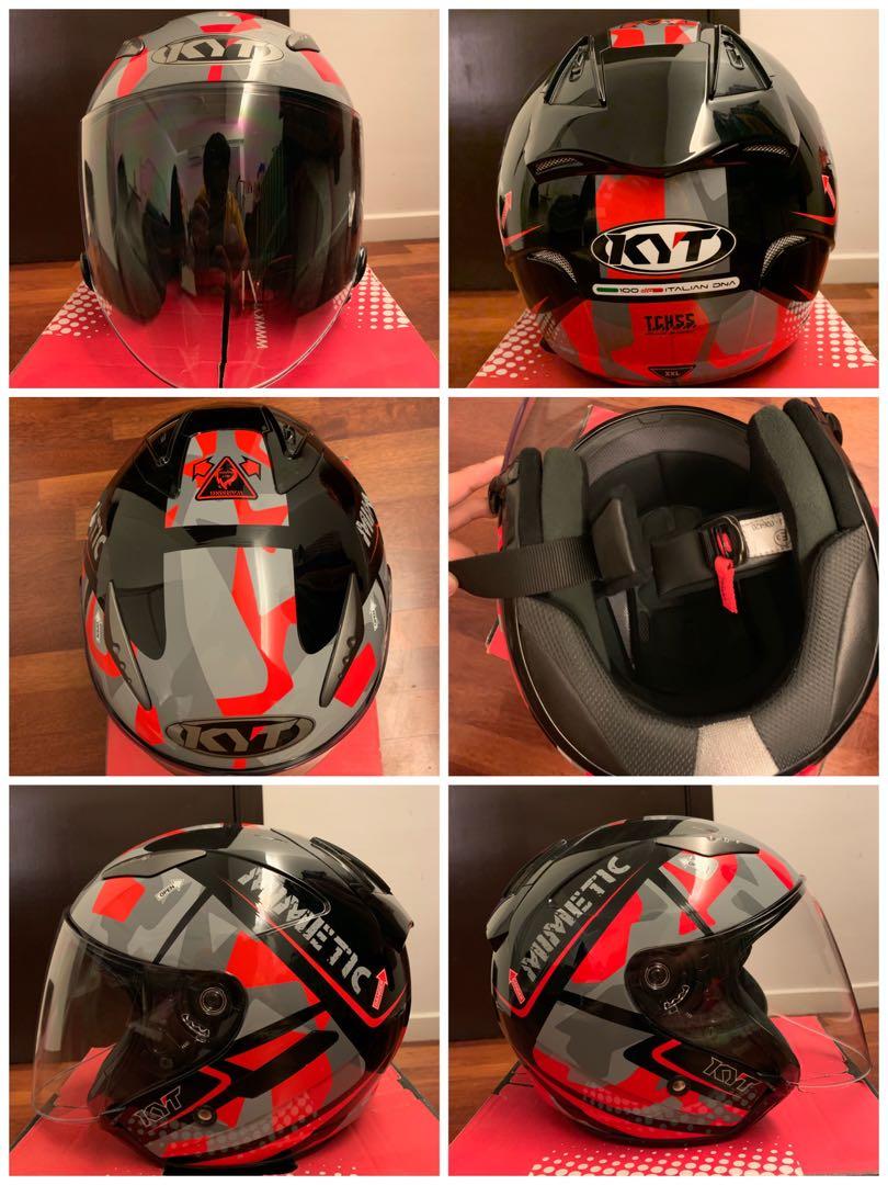 KYT Venom Hellcat Mimetic Red, Motorbikes on Carousell