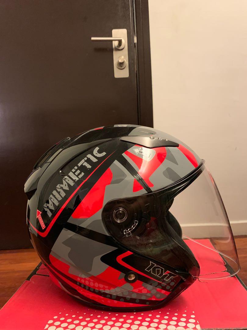 KYT Venom Hellcat Mimetic Red, Motorbikes on Carousell