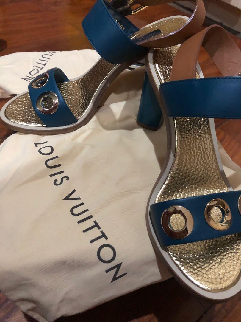 Louis Vuitton Casual relaxed heels, Women's Fashion, Footwear, Heels on ...