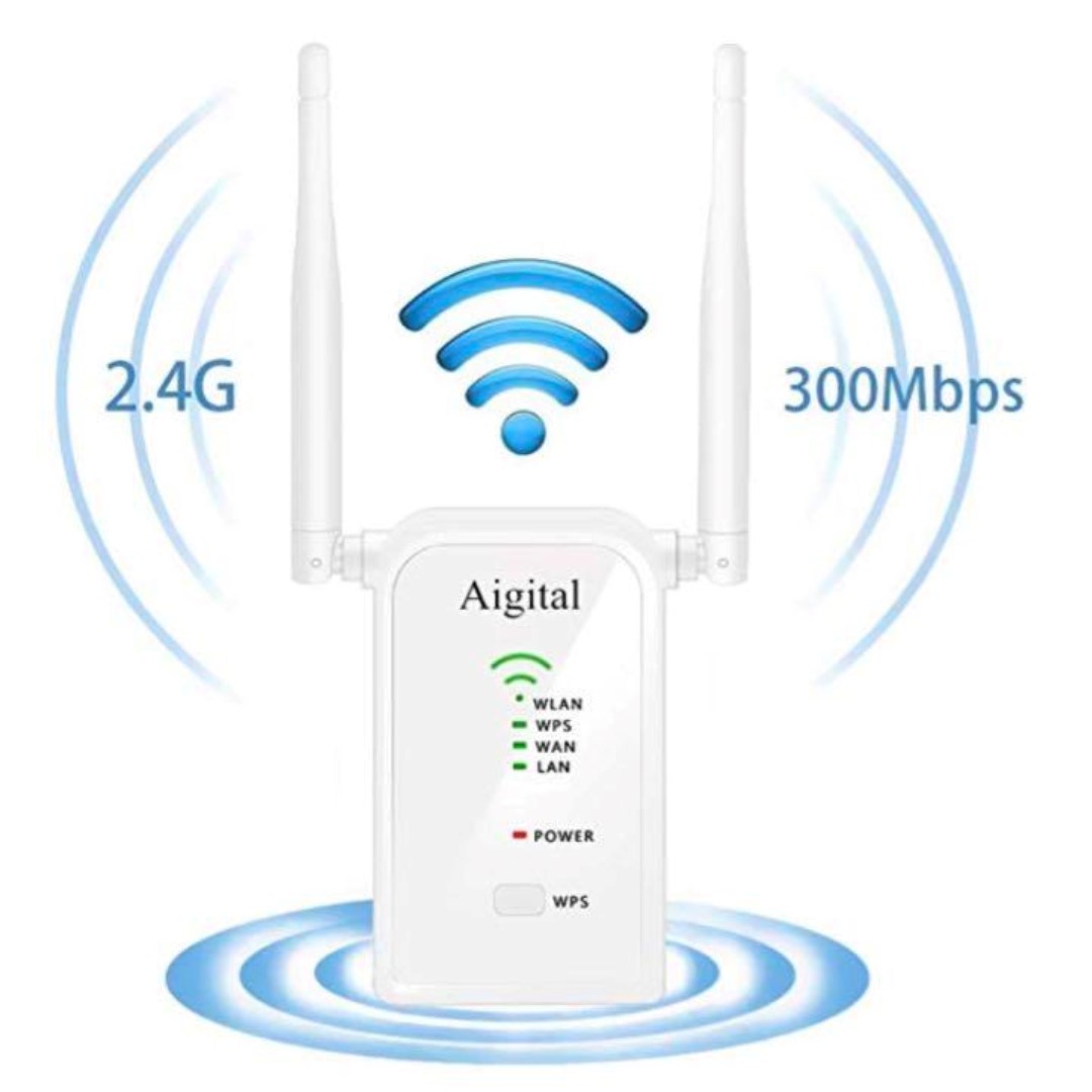 (M157) WiFi Range Extender, Aigital 300M Wireless Repeater Network ...