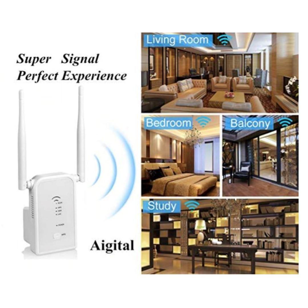 (M157) WiFi Range Extender, Aigital 300M Wireless Repeater Network ...