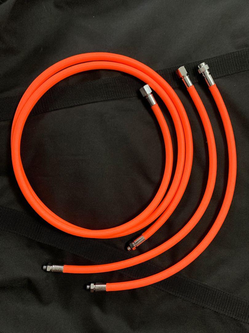 Miflex Hi-Vis Orange LP Hoses for Scuba Diving, Sports Equipment ...