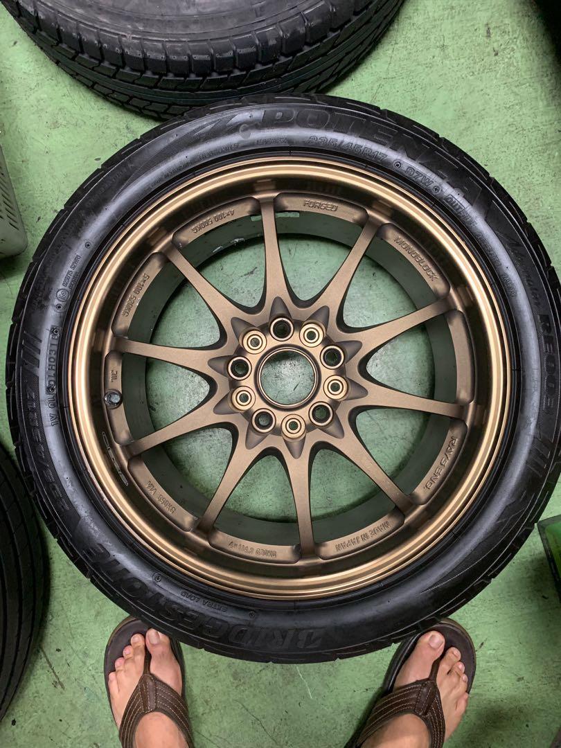 Original Volk Racing Ce28, Car Accessories, Tyres & Rims on Carousell