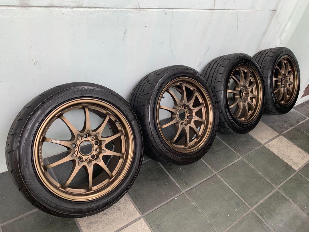Original Volk Racing Ce28, Car Accessories, Tyres & Rims on Carousell