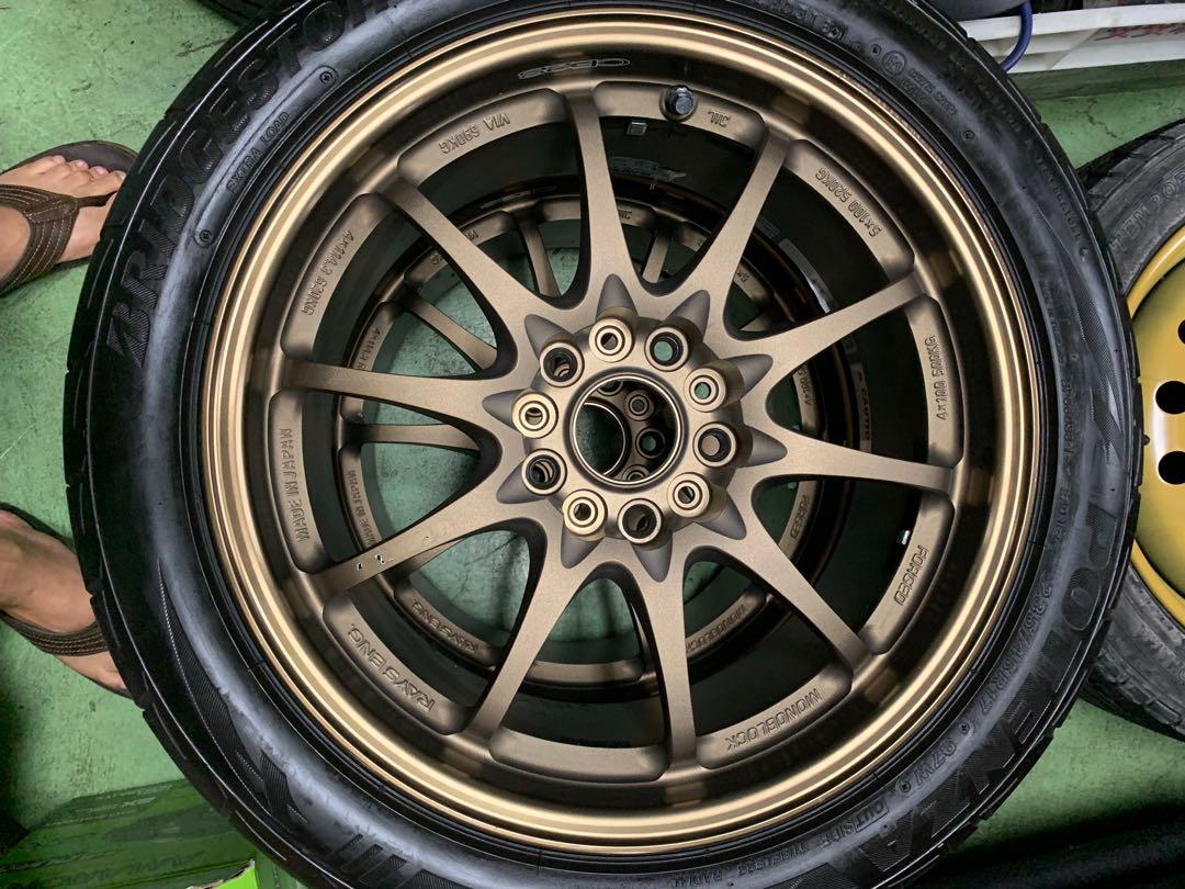 Original Volk Racing Ce28, Car Accessories, Tyres & Rims on Carousell