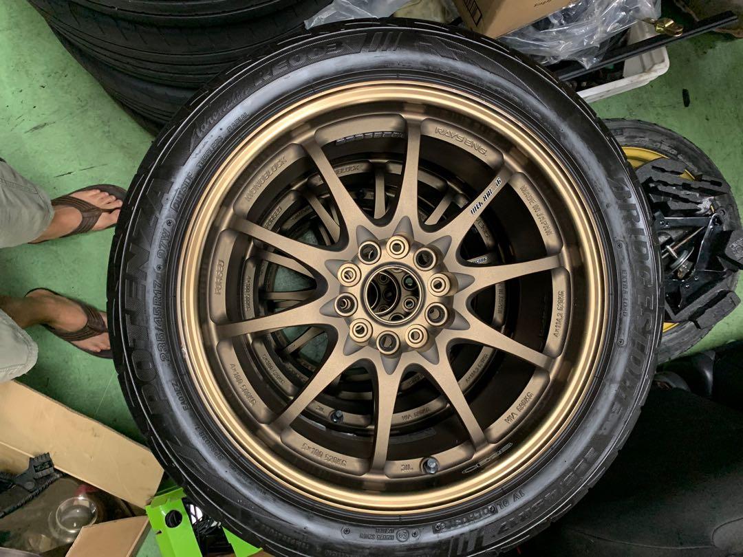 Original Volk Racing Ce28, Car Accessories, Tyres & Rims on Carousell