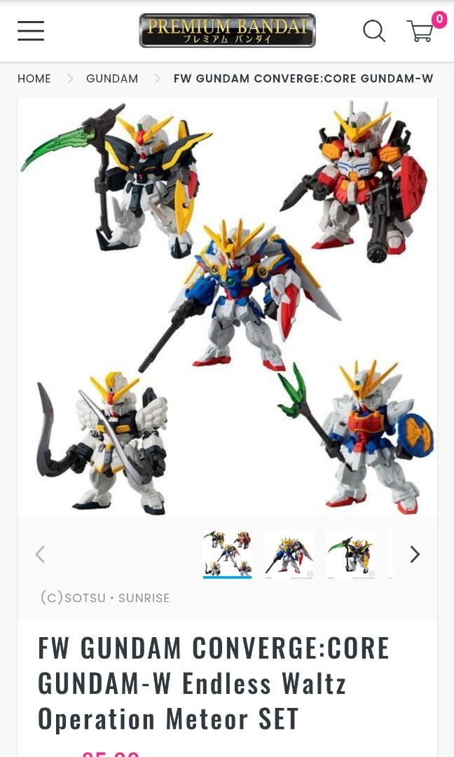 P Bandai FW GUNDAM CONVERGE:CORE GUNDAM-W Endless Waltz Operation Meteor SET, Hobbies & Toys ...