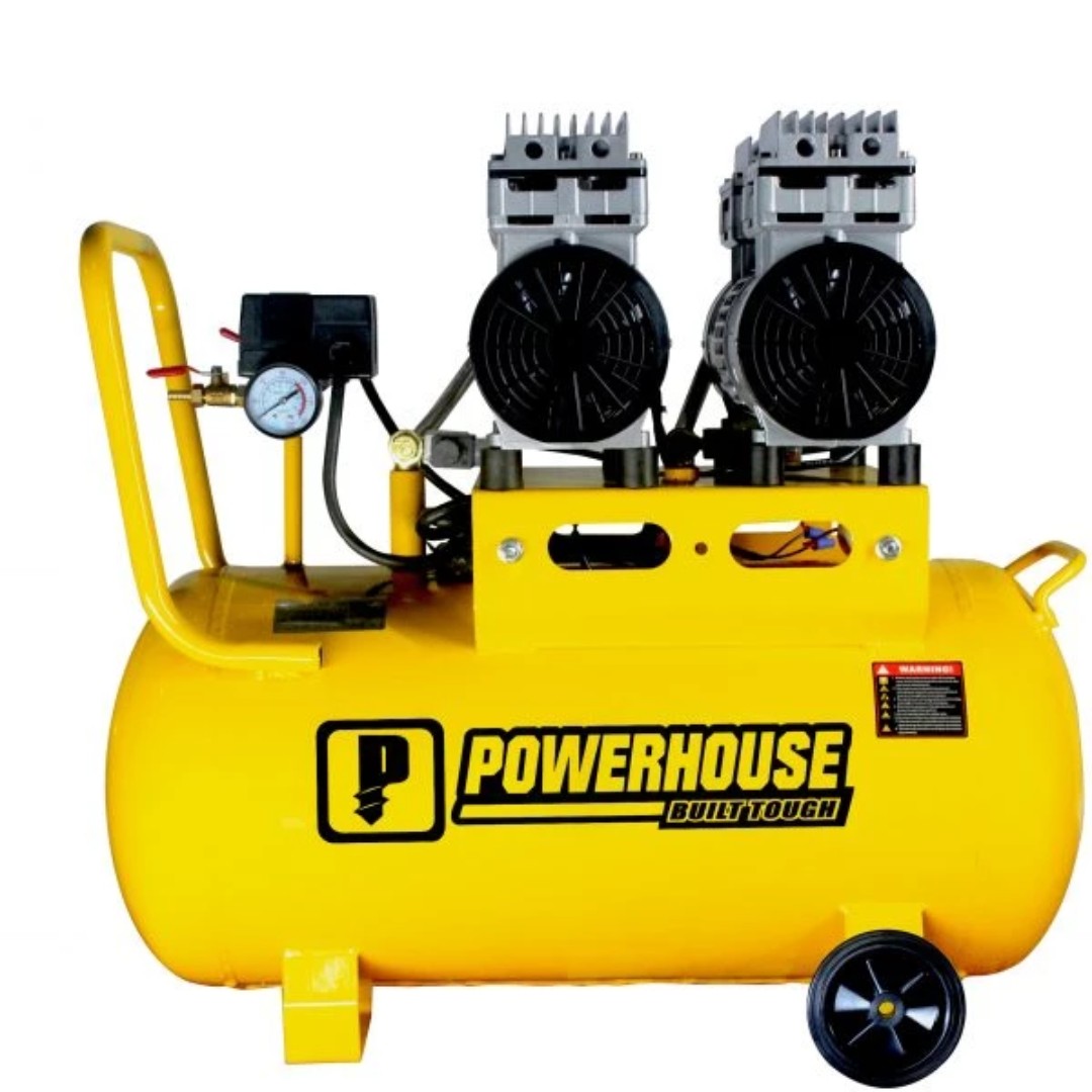 PowerHouse Oil And Noise Less Air Compressor 50 Liters 2HP (2 Motor ...