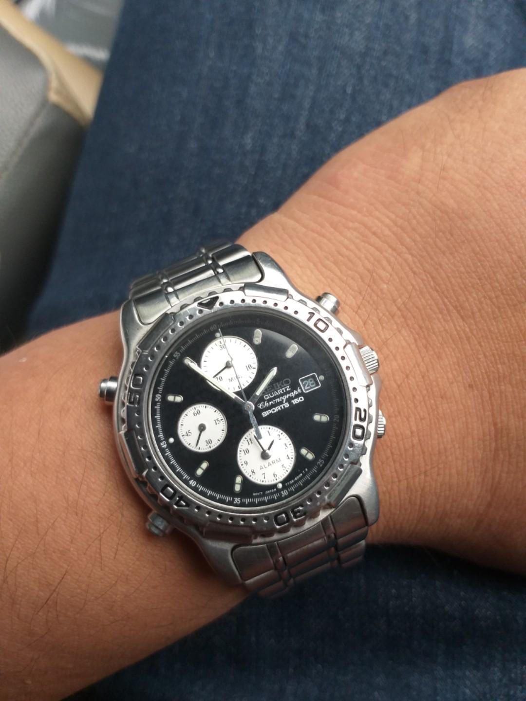 Seiko panda chronograph not citizen oris orient timex, Men's Fashion ...