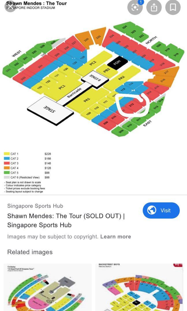 Shawn Mendes tickets, Tickets & Vouchers, Event Tickets on Carousell