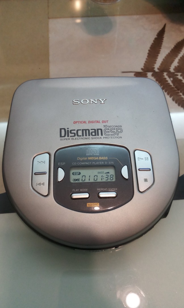 SONY D-375 DISCMAN CD PLAYER 全正常, 音響器材, 音樂播放裝置 MP3及CD Player - Carousell