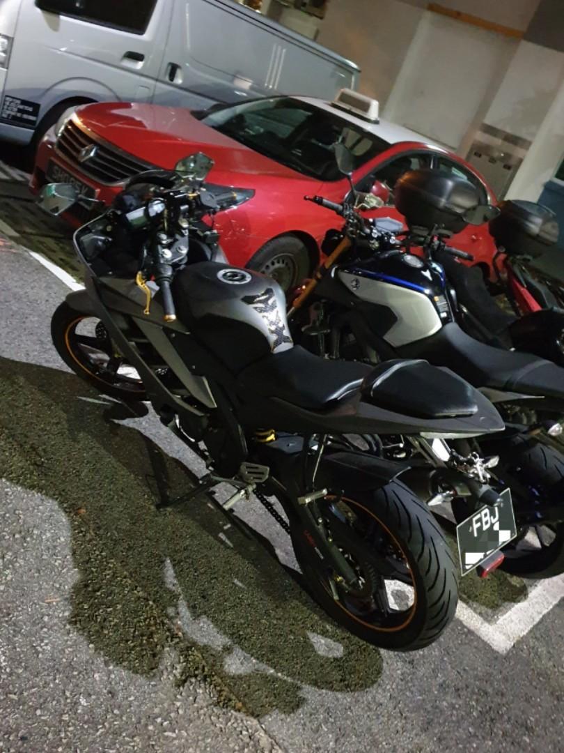 Yamaha R15 v2 Matte Grey, Motorcycles, Motorcycles for Sale, Class 2B ...