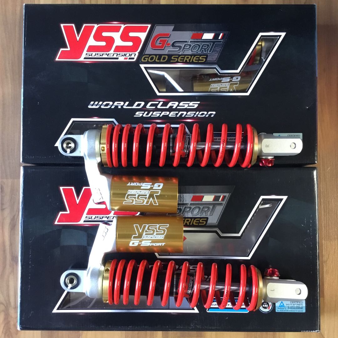 SOLD OUT YSS G-Sport red/ Gold series Suspension for Aerox 155 ...