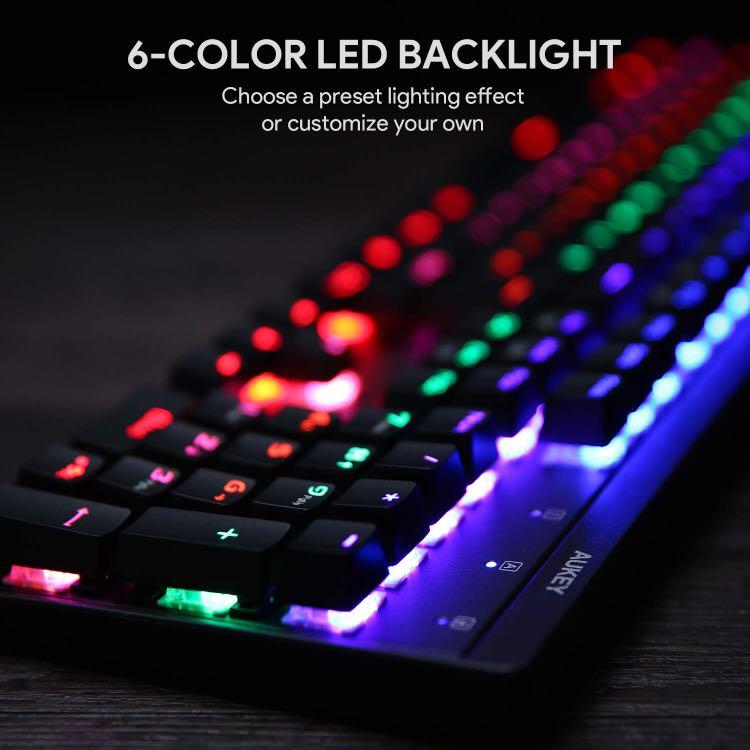 105-Key LED Backlight Mechanical Keyboard, Toys & Games, Video Gaming ...