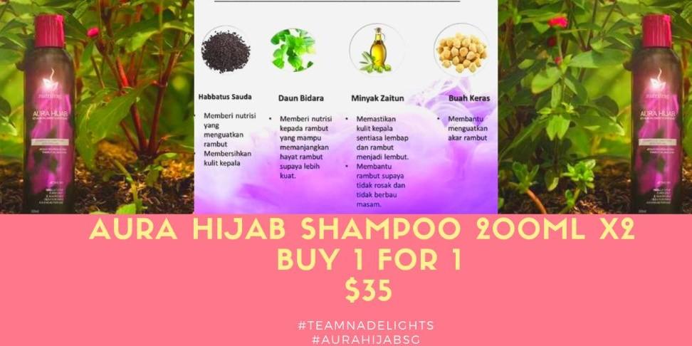 Aura hijab shampoo(halal), Beauty & Personal Care, Hair on Carousell