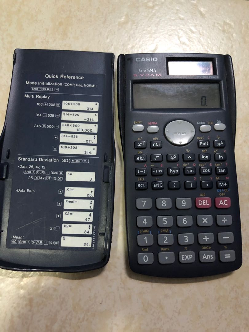Casio fx-85MS Scientific Calculator, Computers & Tech, Office ...