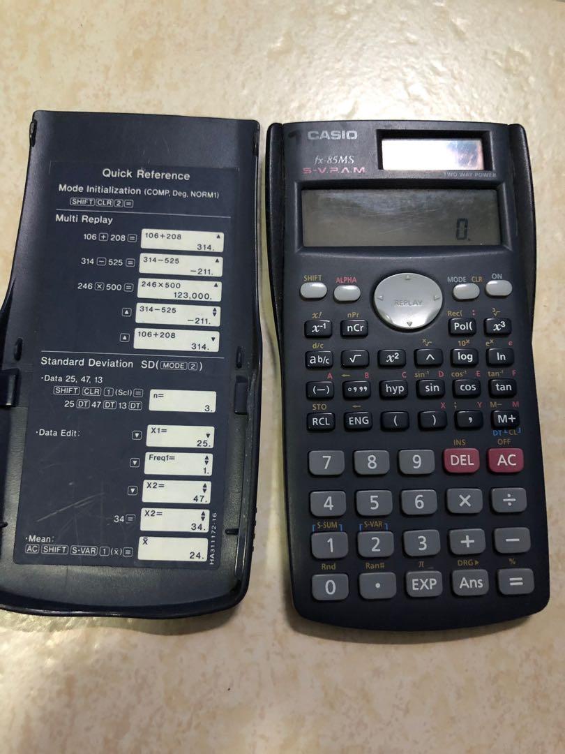 Casio fx-85MS Scientific Calculator, Computers & Tech, Office ...