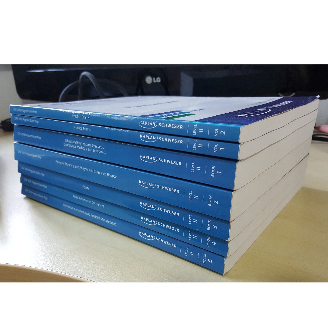 CFA Level 2 2019 Kaplan Schweser Textbooks, Hobbies & Toys, Books ...