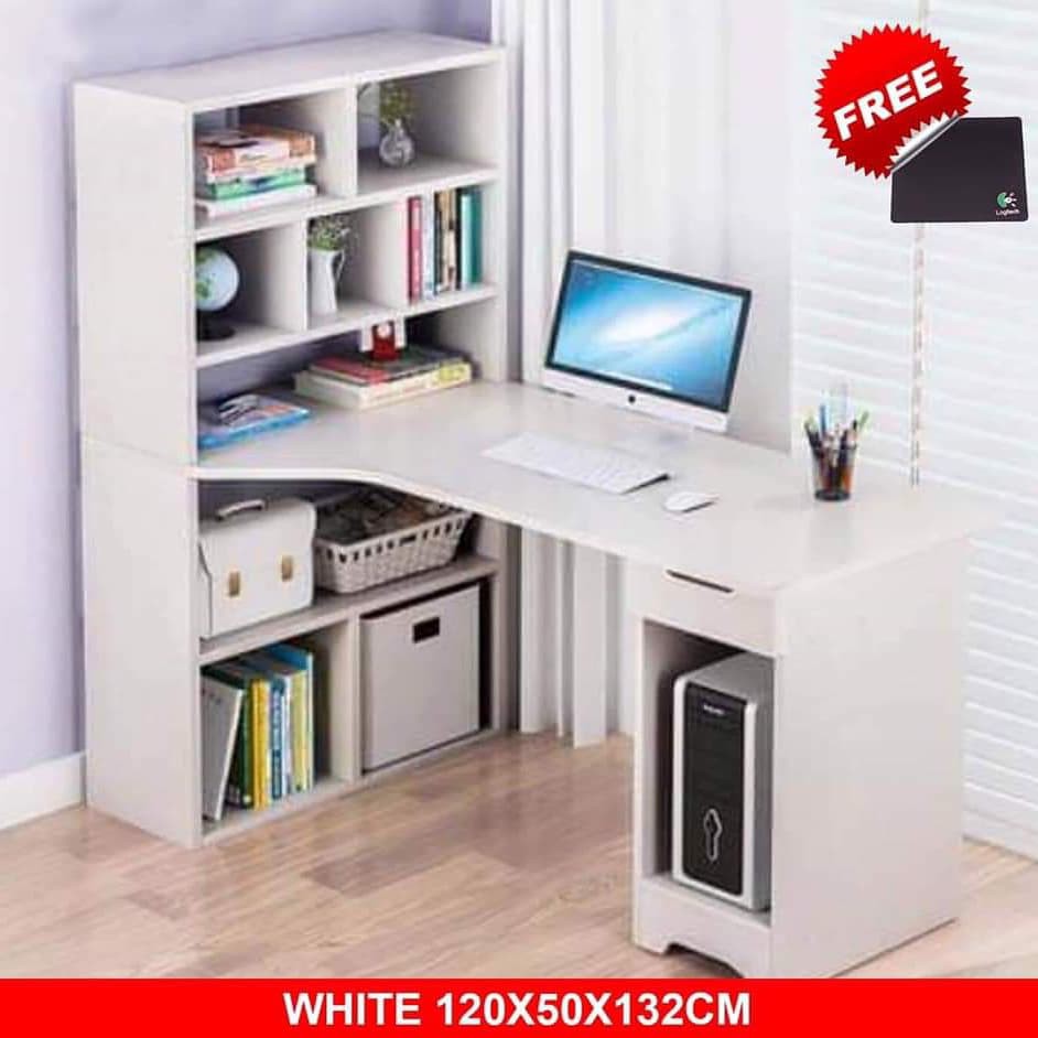 Computer Table with built in shelves, Furniture & Home Living, Office ...