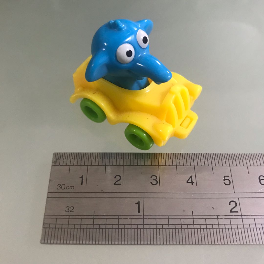 Cute Blue Elephant in Car Plastic Toy Figure Cake Topper, Hobbies ...