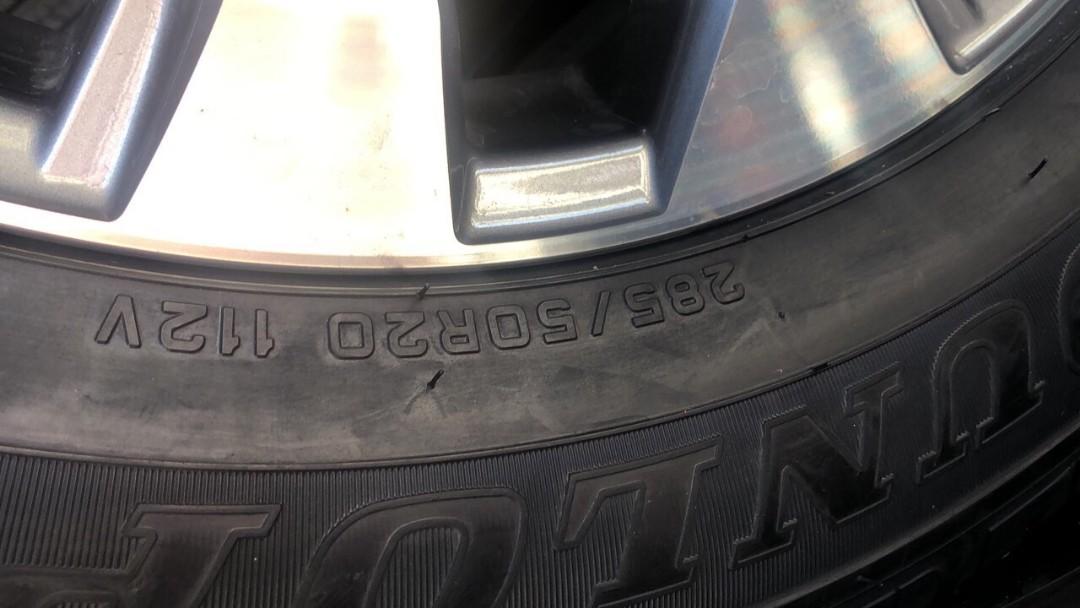 Fortuner Prado HiLux Revo Vigo 20 inch rims Oem Toyota Design Dunlop ...