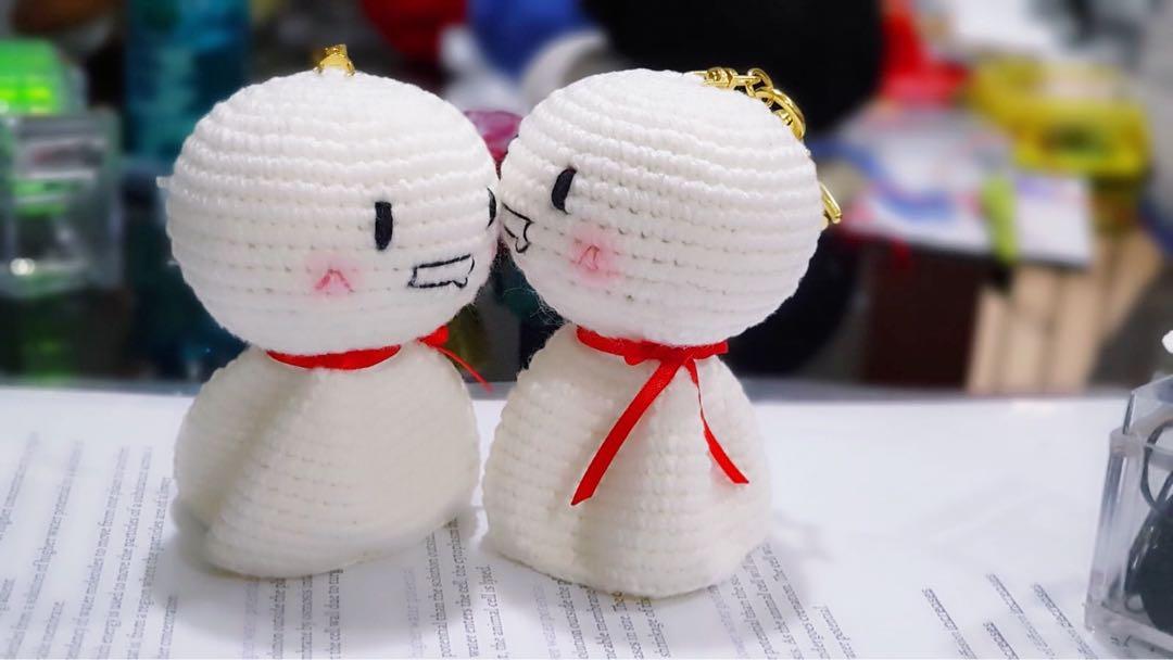 Made to Order ~ Amigurumi Crochet Mafumafu Mafuteru keychain, Hobbies ...