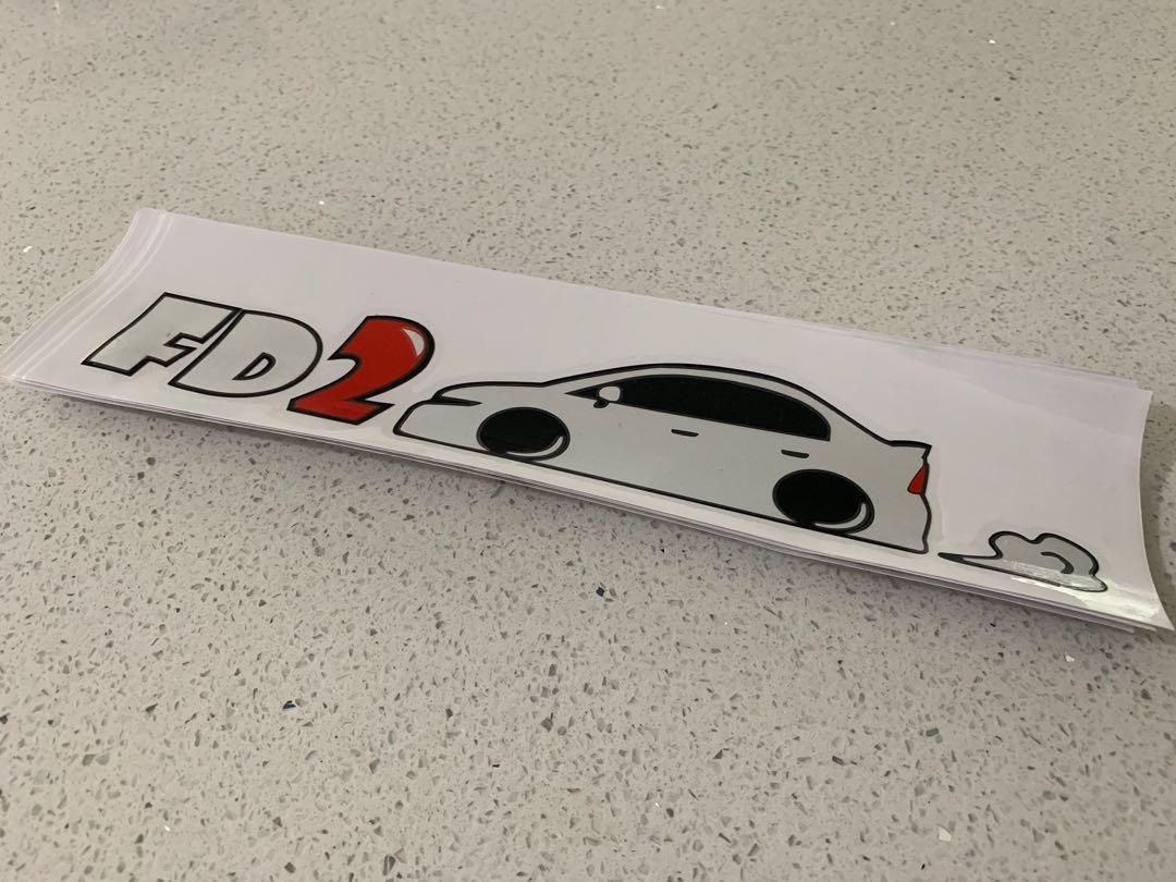 Honda Civic FD stickers, Car Accessories, Accessories on Carousell