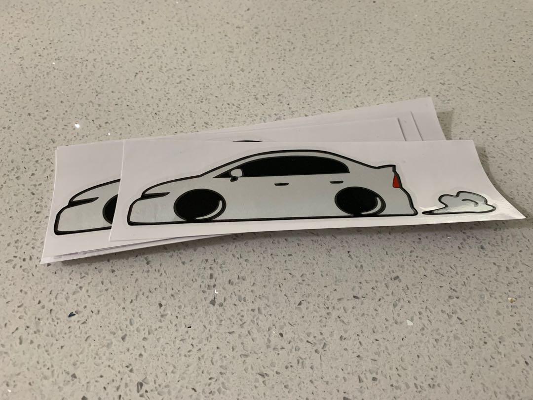 Honda Civic FD stickers, Car Accessories, Accessories on Carousell
