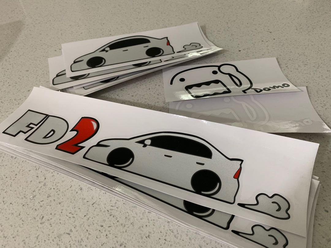 Honda Civic FD stickers, Car Accessories, Accessories on Carousell