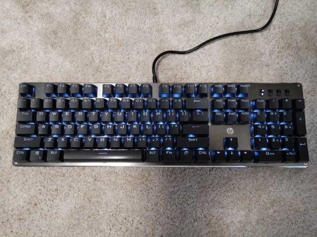 HP GK100 Mechanical Keyboard with Blue Switches White LED, Computers ...