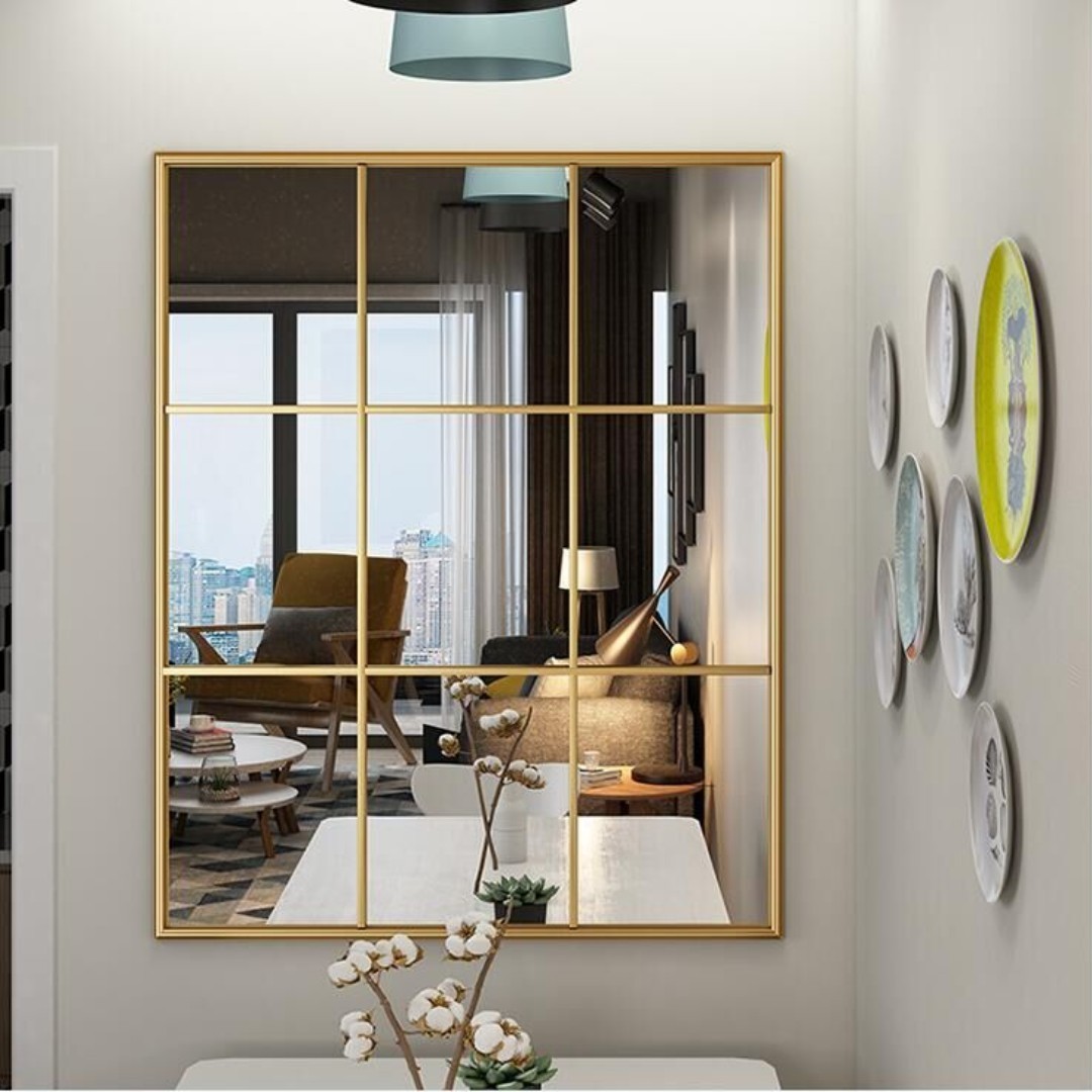 M002 Industial Windowgrill Mirror Sep Disc Sell, Furniture & Home ...