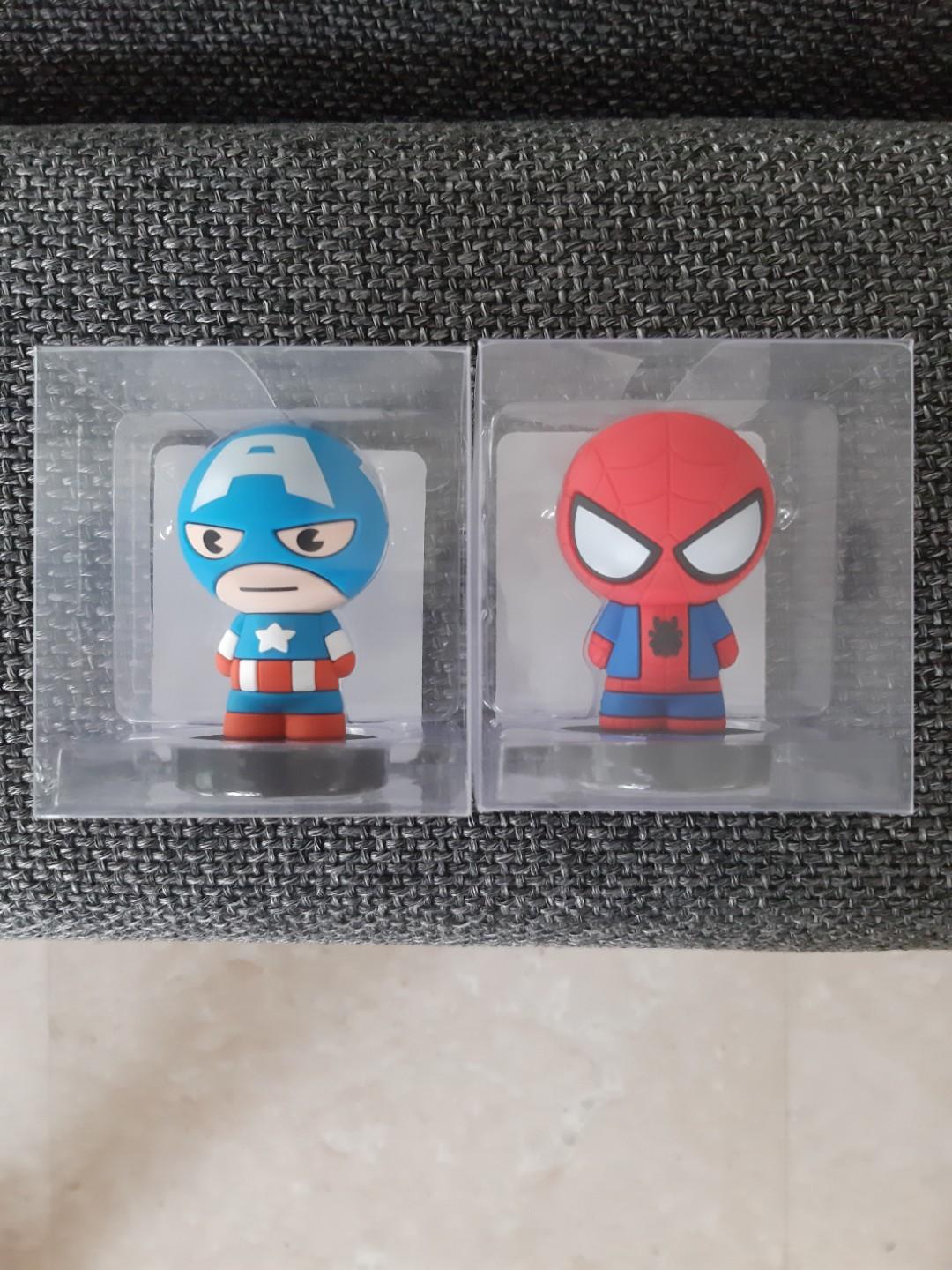 Miniso Marvel Spiderman Spider Man Captain America Figurine Figure ...
