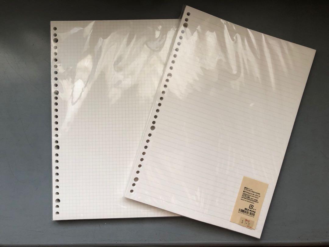 Muji Wirebound Bleed Proof Loose-leaf Paper, Hobbies & Toys, Stationery ...