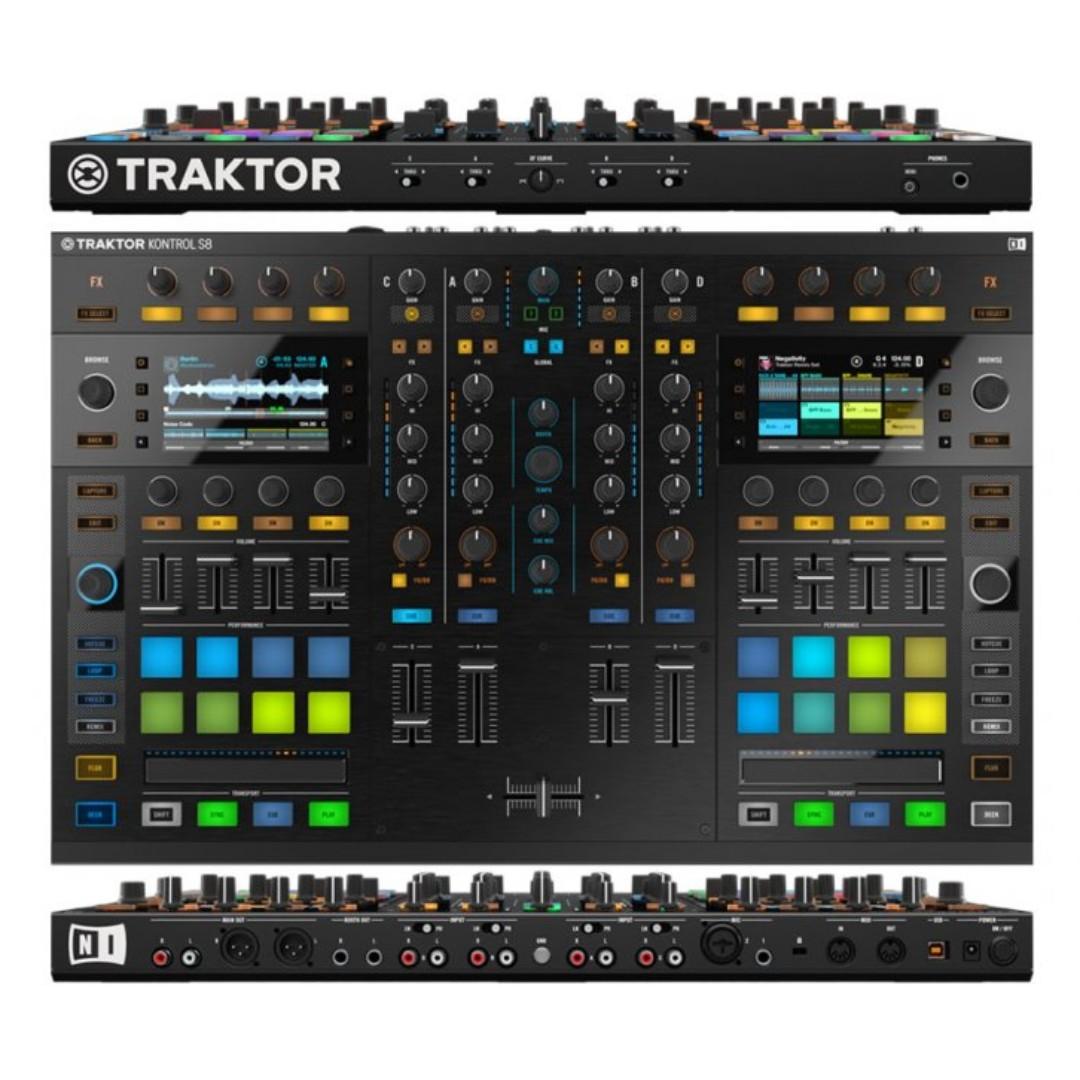 NATIVE INSTRUMENTS TRAKTOR KONTROL S8 DJ CONTROLLER FLAGSHIP ALL-IN-ONE ...
