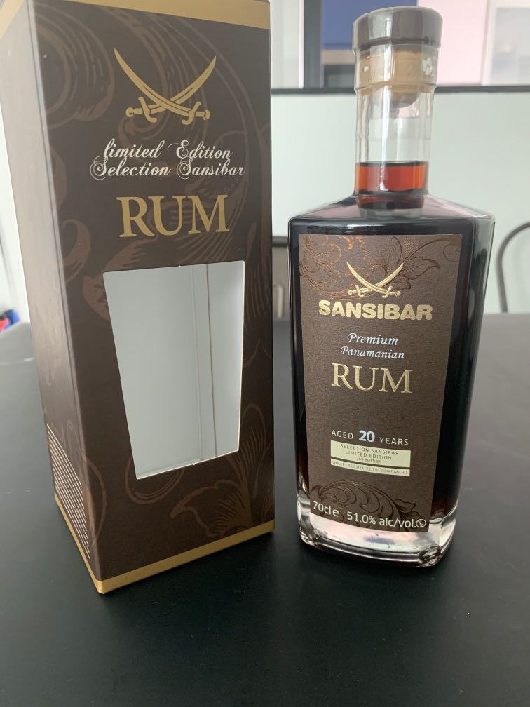 Sansibar- Premium Panamanian Rum (20 yo), Food & Drinks, Alcoholic ...