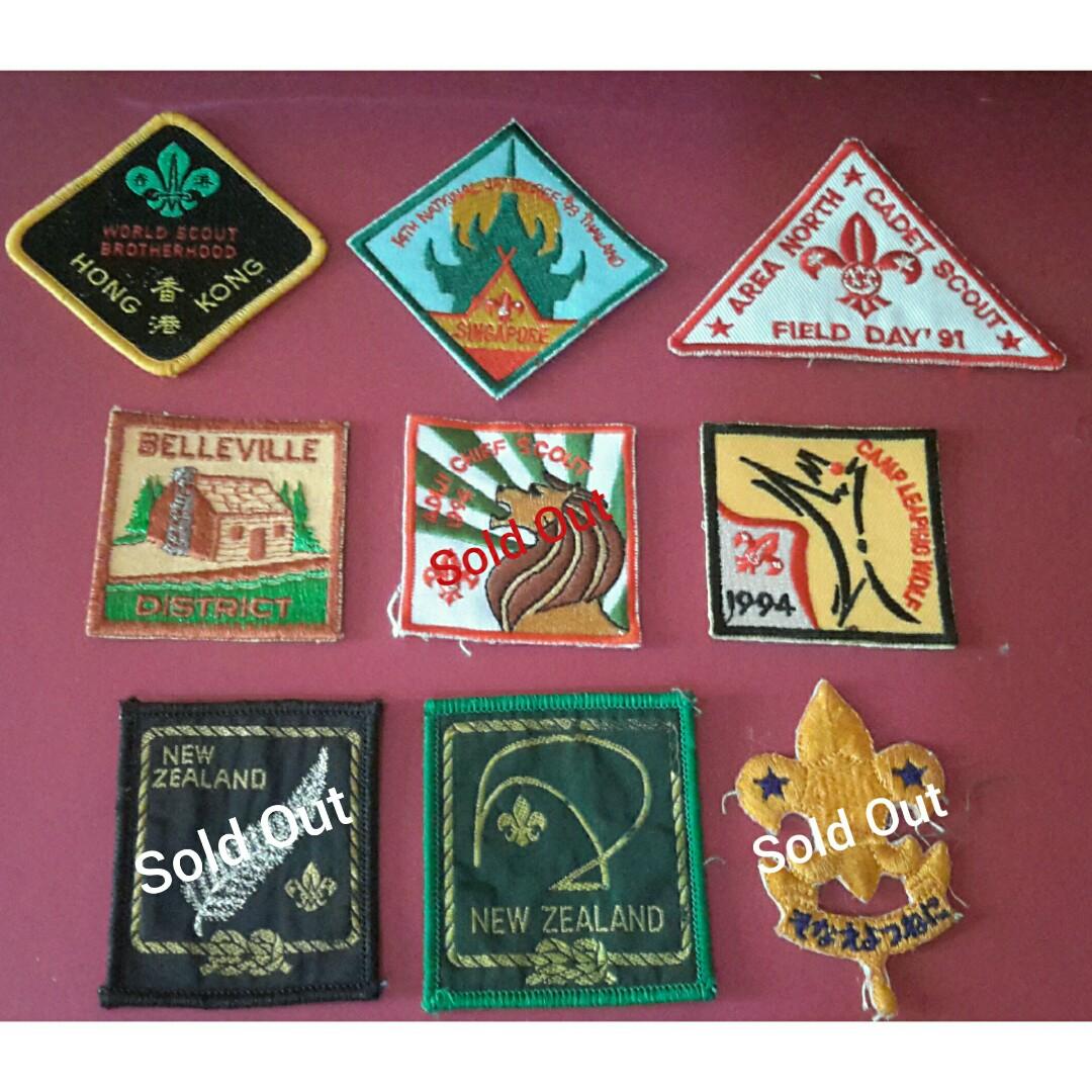 SCOUTS Badges Collection (Assorted Designs) From Different Countries ...