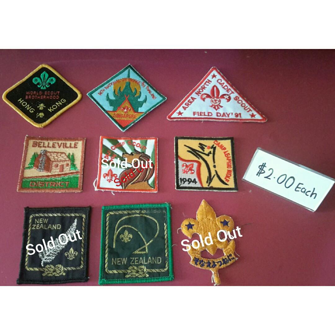 SCOUTS Badges Collection (Assorted Designs) From Different Countries ...