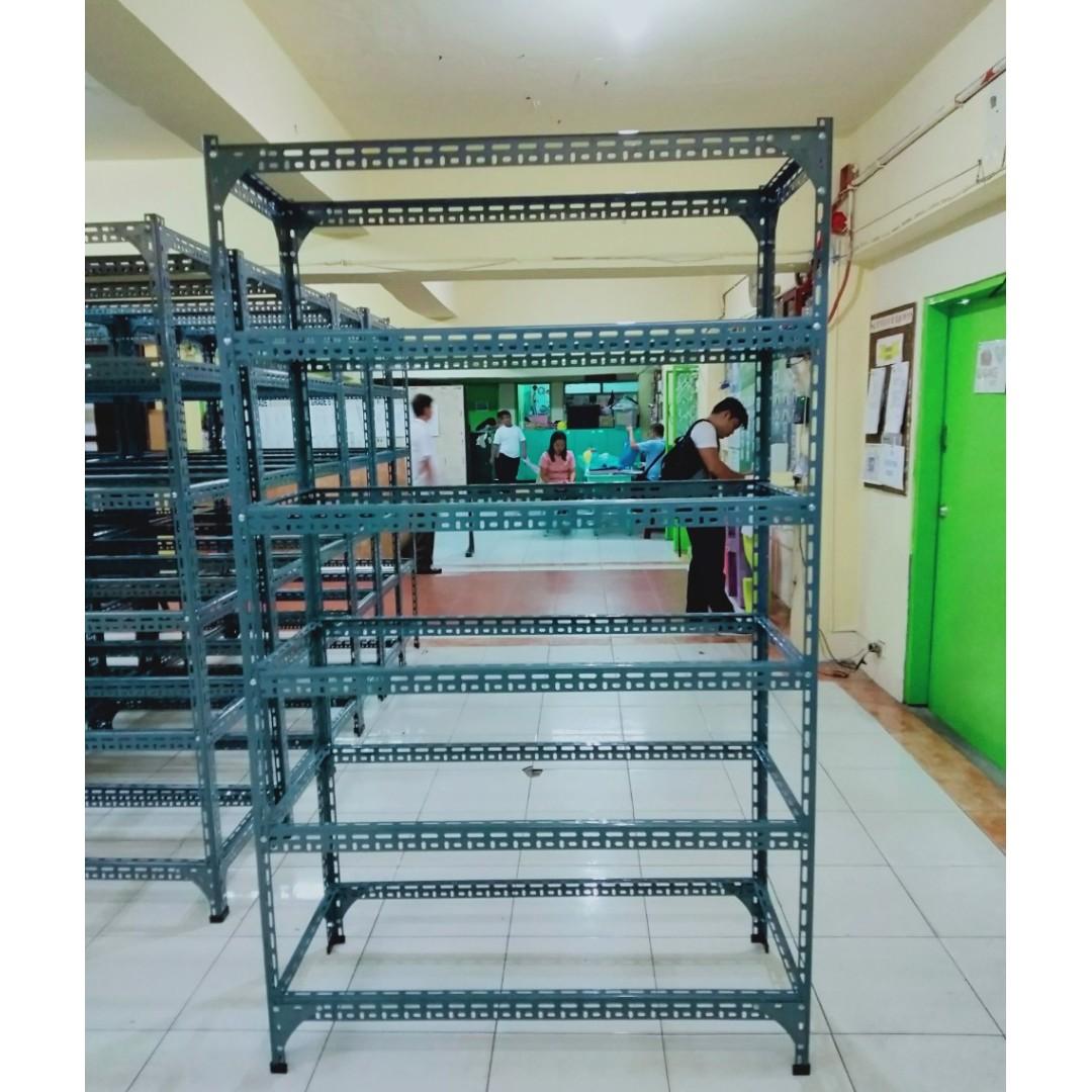 Slotted angle bar - Steel Rack Open shelve bot and nut, Furniture ...