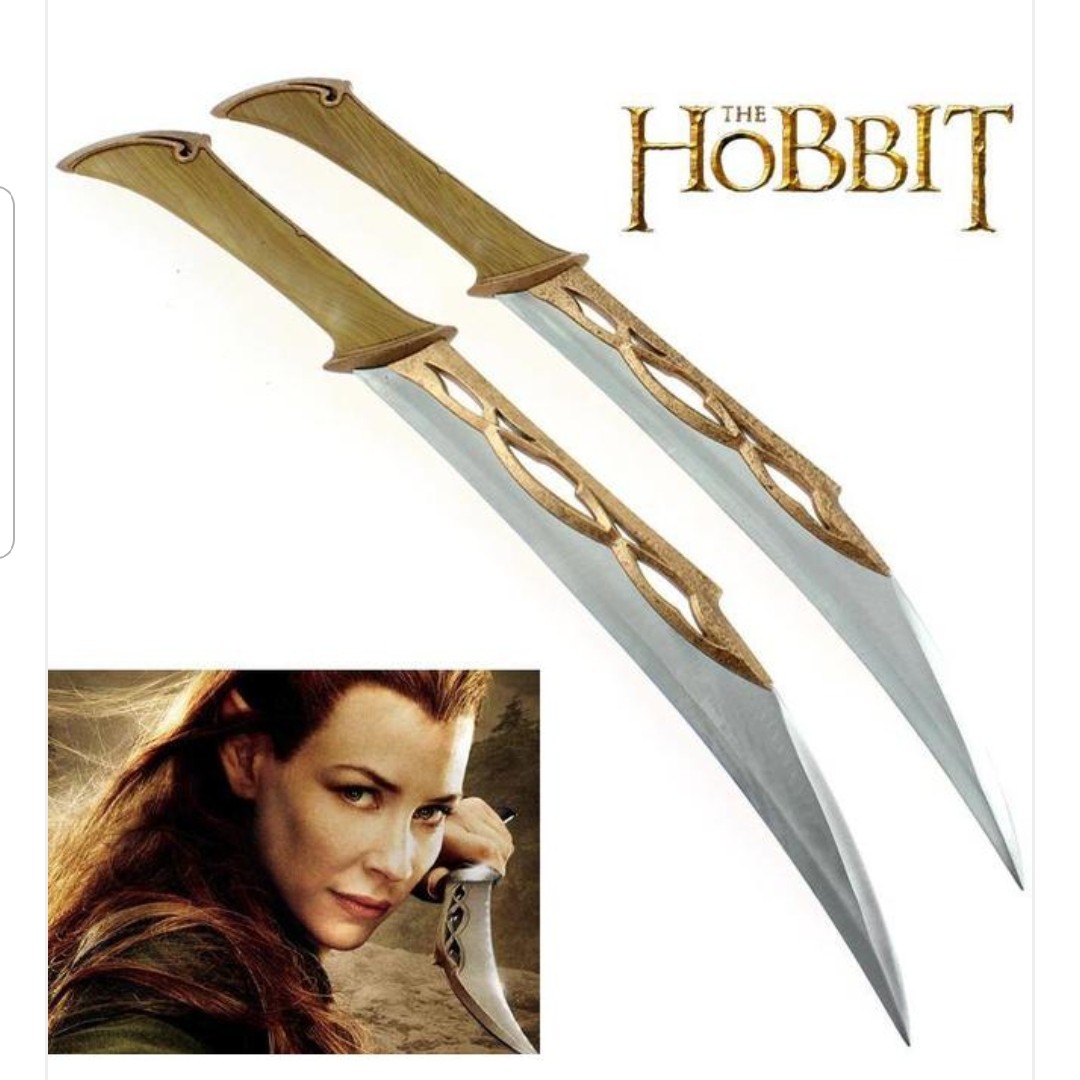 Tauriel's daggers the hobbit movie replica, Hobbies & Toys, Toys ...